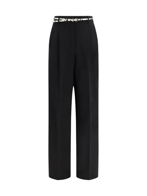 Max Mara Elegant Pants With Belt - Black