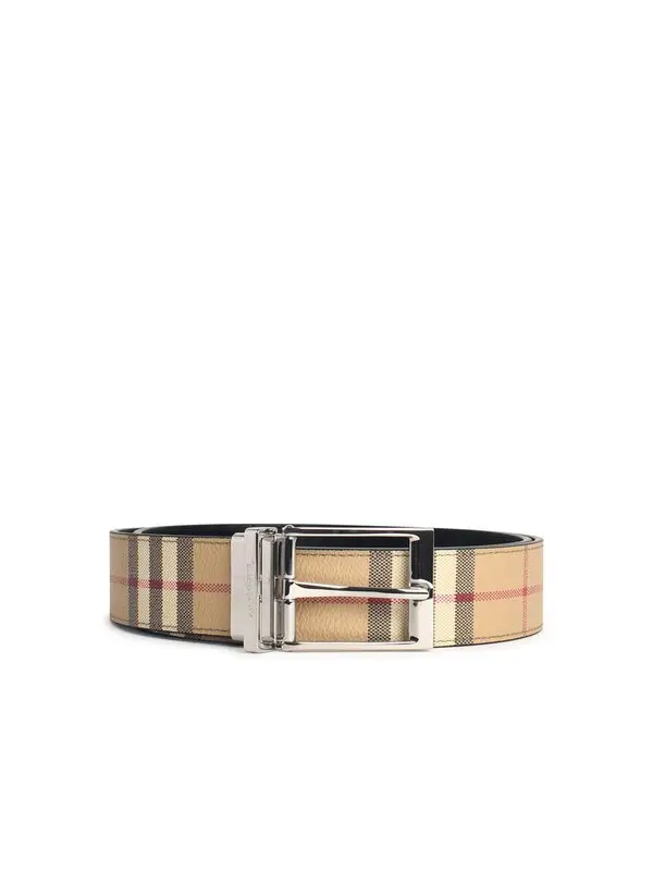Burberry Louis' Belt In Beige Sand Cotton Blend - Cream