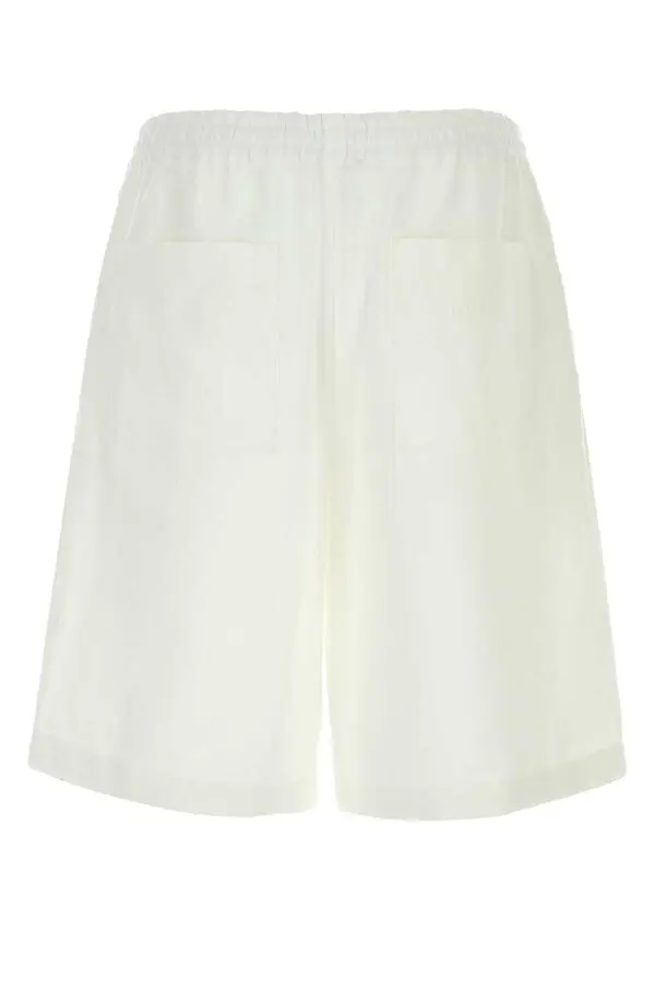 Gucci Linen Bermuda Shorts - White