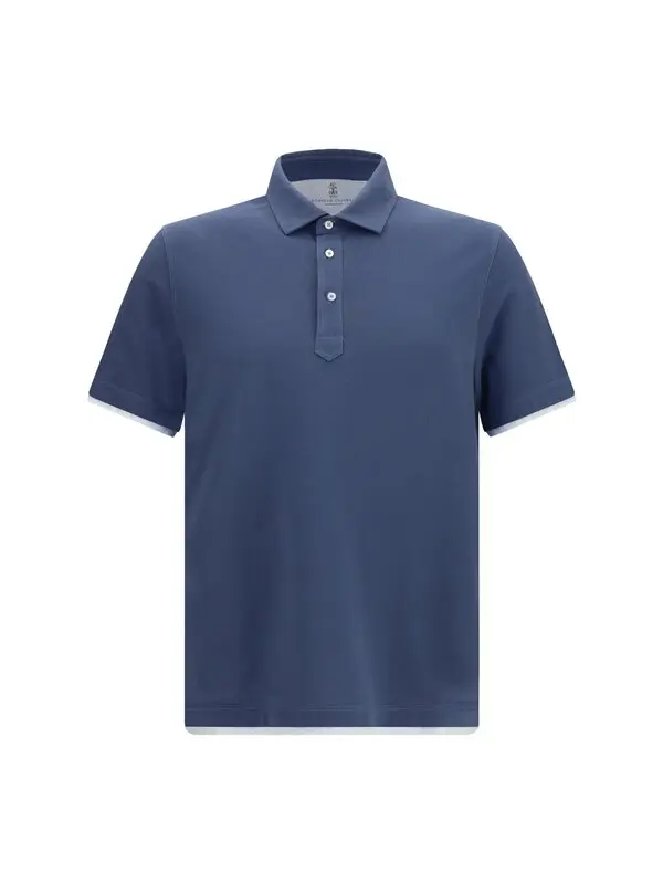 Brunello Cucinelli Short-sleeve Cotton Polo Shirt