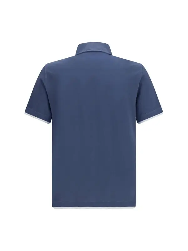 Brunello Cucinelli Short-sleeve Cotton Polo Shirt