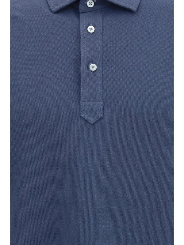 Brunello Cucinelli Short-sleeve Cotton Polo Shirt