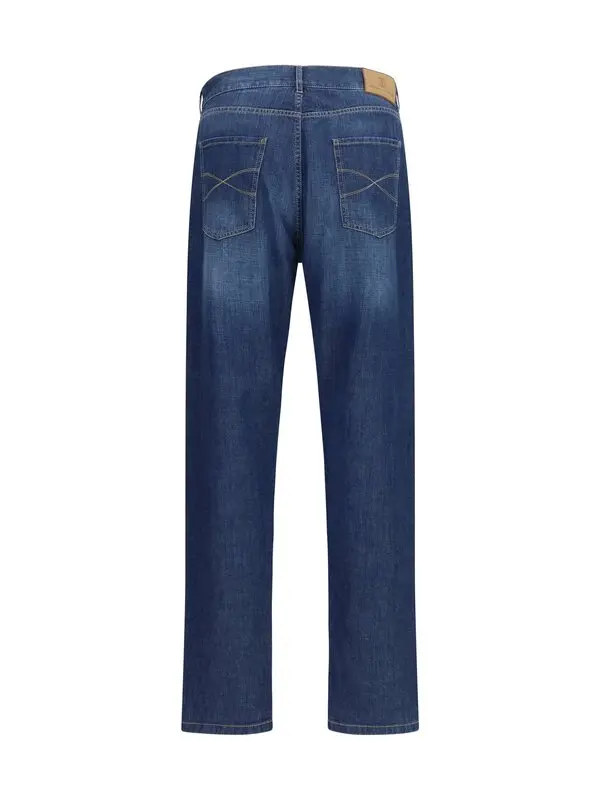 Brunello Cucinelli Lightweight Denim Pants - Blue