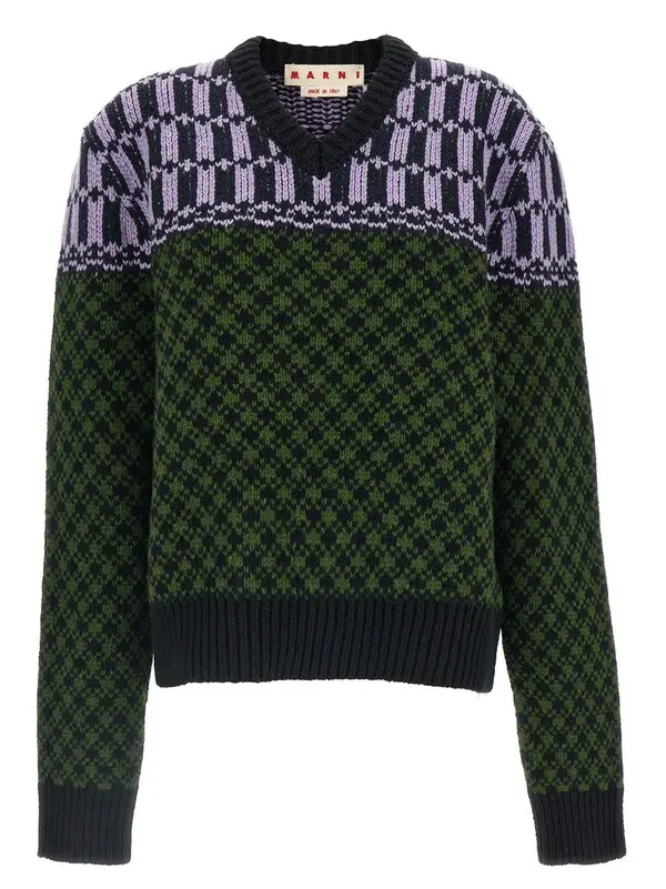 Marni Sweater With Geometric Pattern
