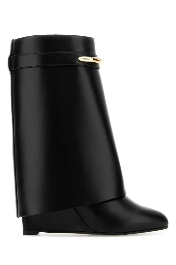 Givenchy Leather Shark Pinch Boots - Black
