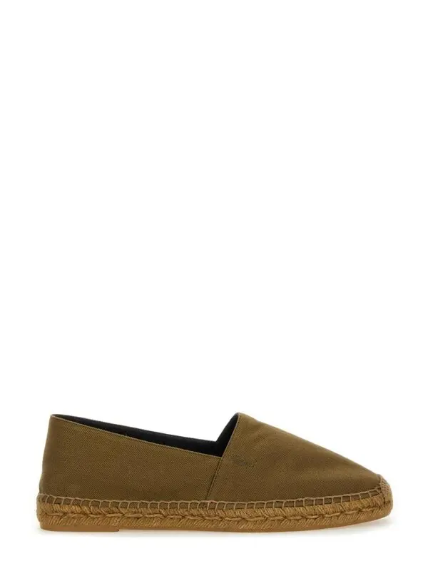 Saint Laurent Cotton Gabardine Espadrille - Brown