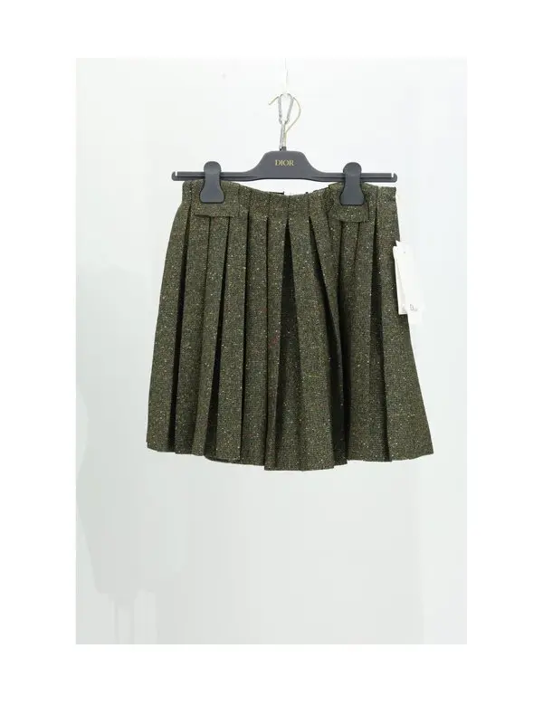 Dior Tweed Light Skirt - Green