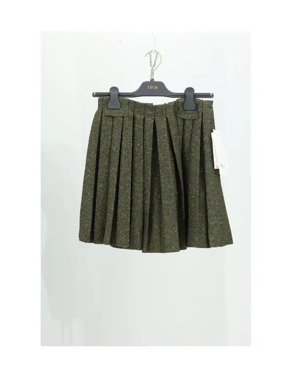 Dior Tweed Light Skirt - Green