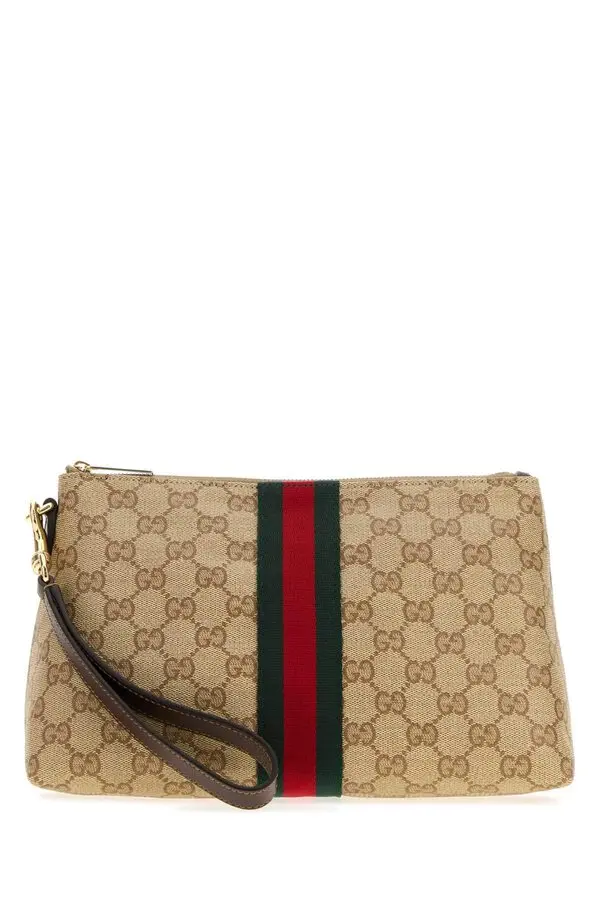 Gucci Gg Canvas Small Gg Clutch