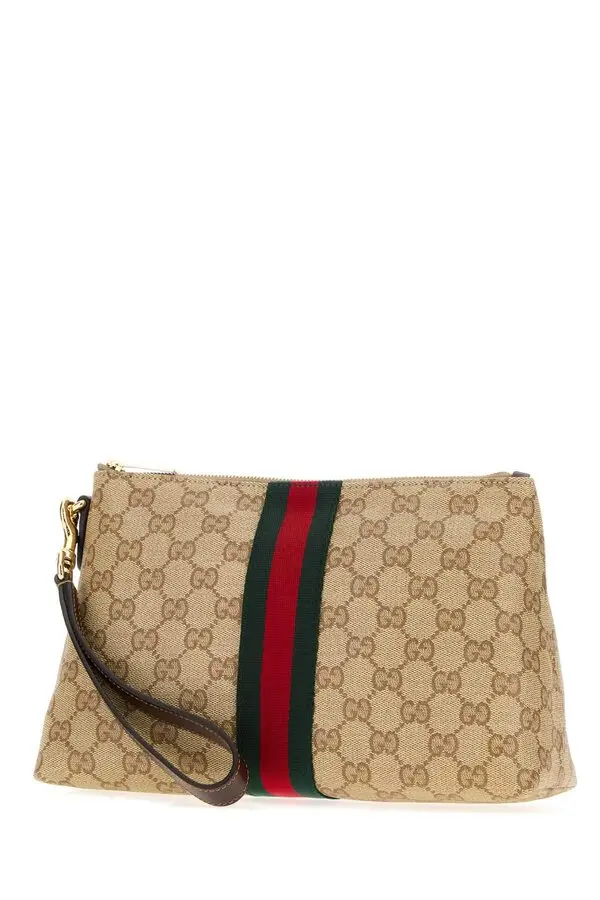 Gucci Gg Canvas Small Gg Clutch