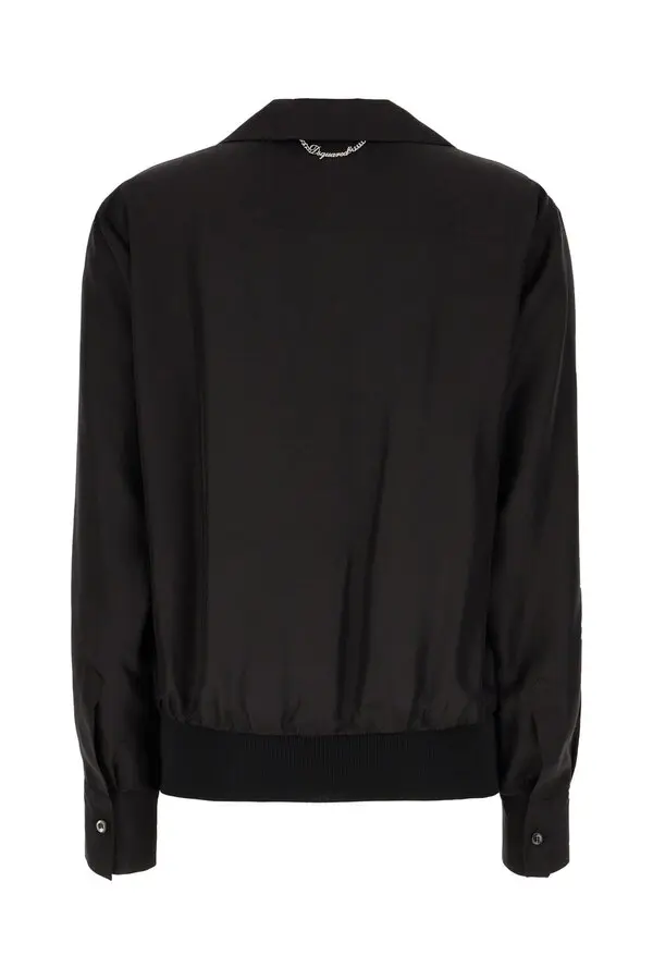 Dsquared2 Wrap Blouse With Logo Detail