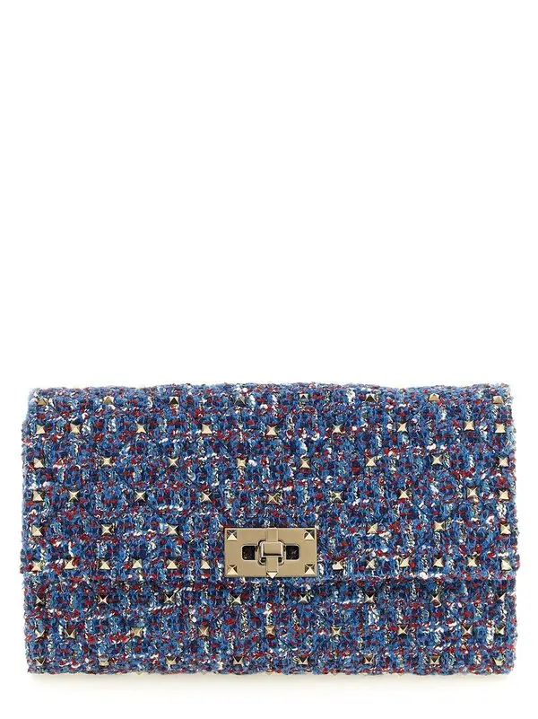 Valentino Garavani Rockstud Spike Shoulder Bag - Blue