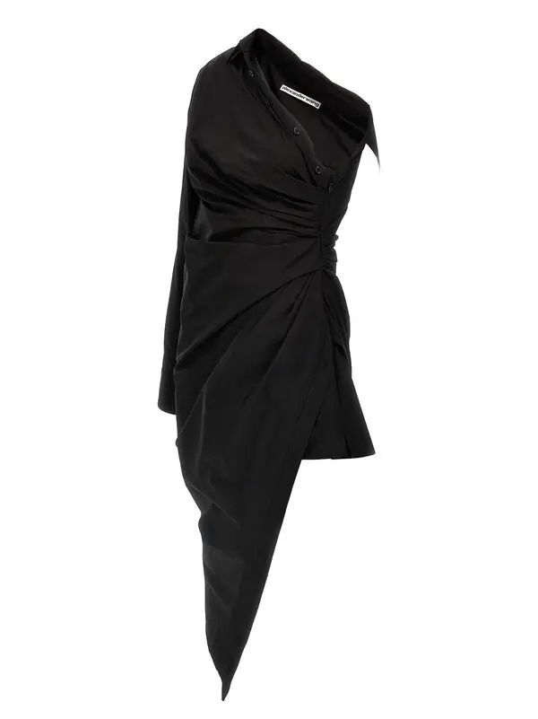 Alexander Wang Asymmetrical Shirt Dress - Black