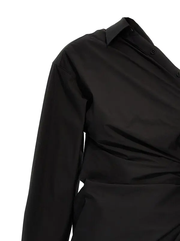 Alexander Wang Asymmetrical Shirt Dress - Black