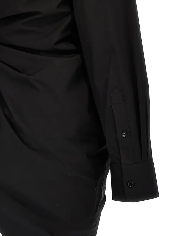 Alexander Wang Asymmetrical Shirt Dress - Black