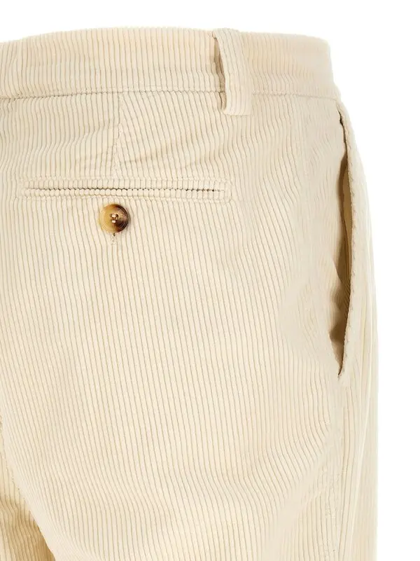 Brunello Cucinelli Corduroy Trousers - Cream