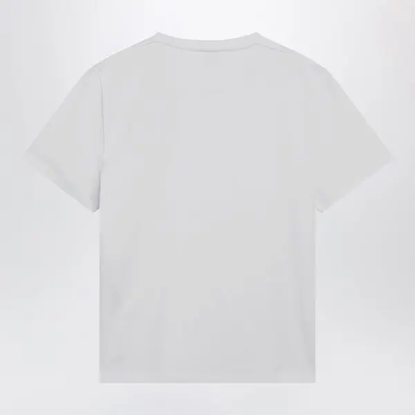 Saint Laurent Small Fit De Cotton T-shirt - White