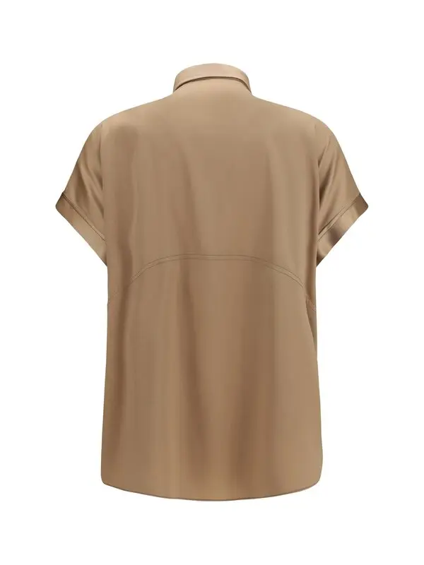 Brunello Cucinelli Silk Shirt - Cream