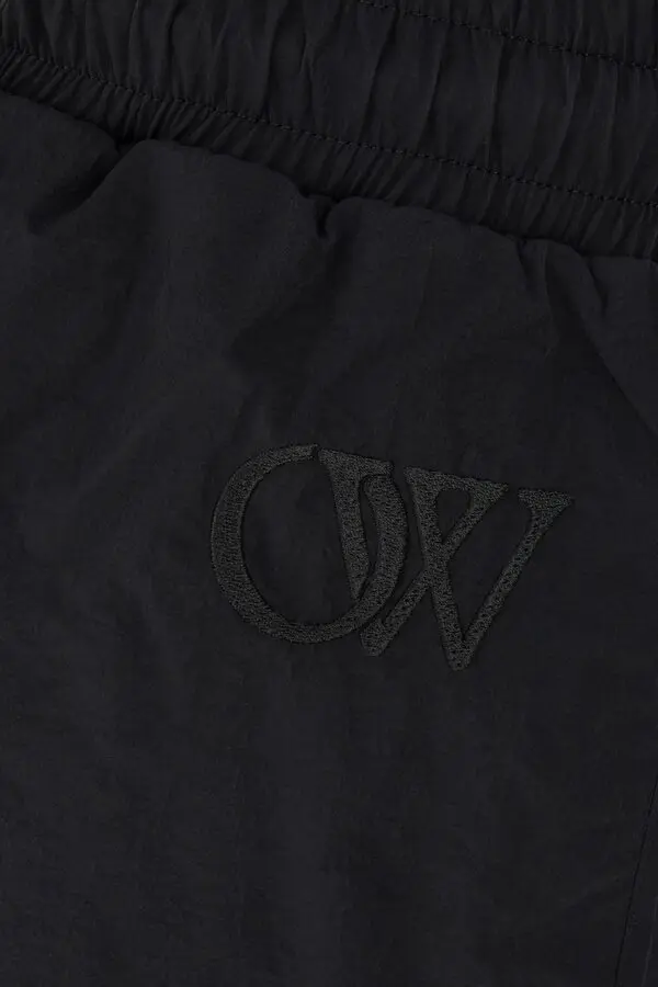 Off-White Drawstring Shorts - Multicolor