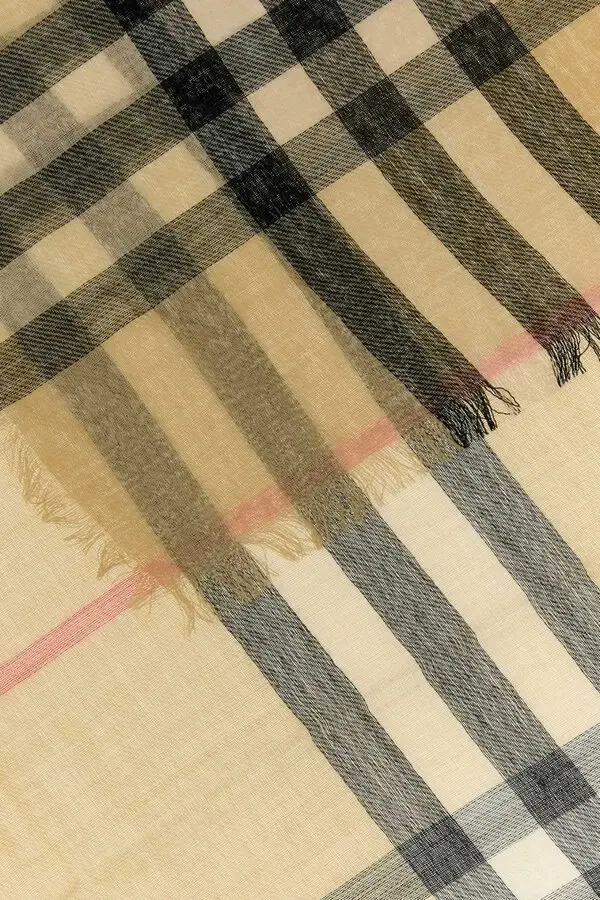 Burberry Embroidered Wool Scarf