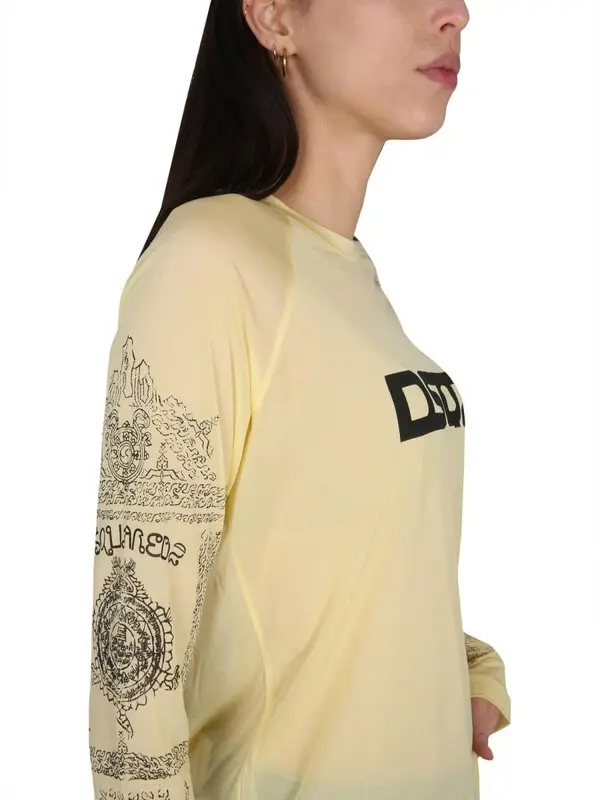 Dsquared2 Logo Print T-shirt - Yellow