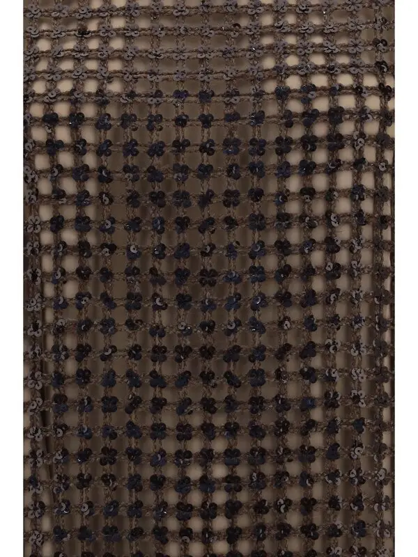Brunello Cucinelli Sequin Mesh Mini Dress