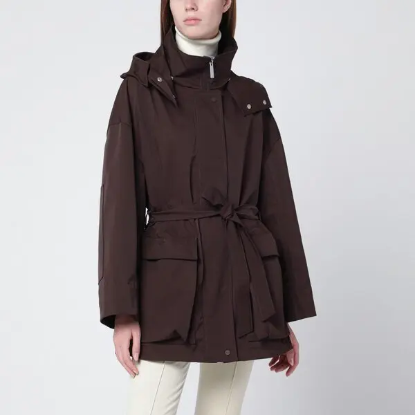 Herno Short Coffee-colored Parka - Brown