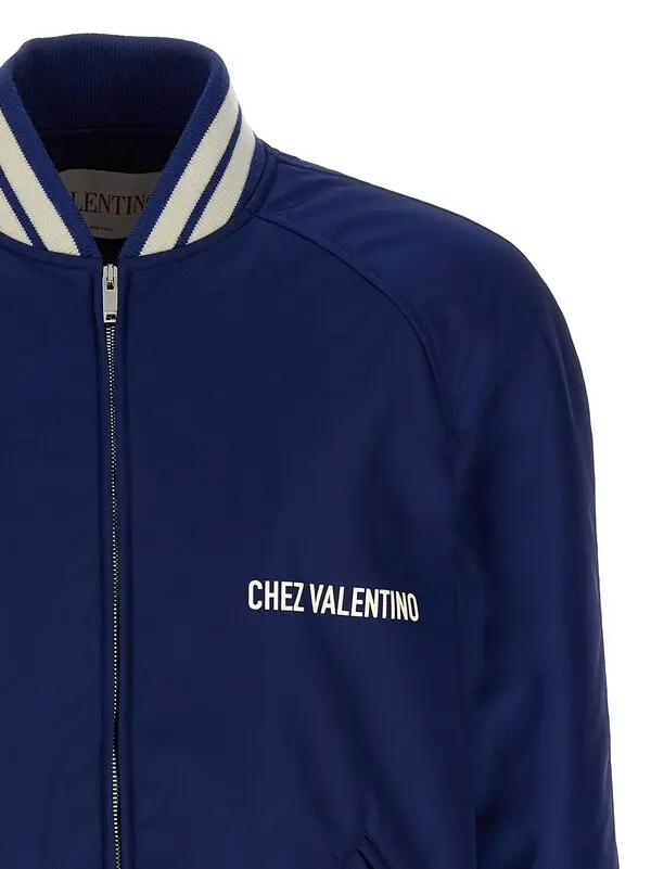 Valentino Garavani Chez Bomber Jacket - Blue