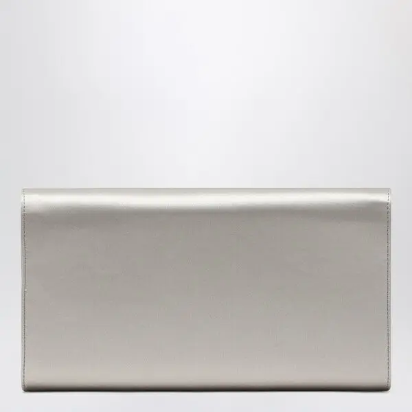 ROGER VIVIER Satin Clutch Bag - Gray