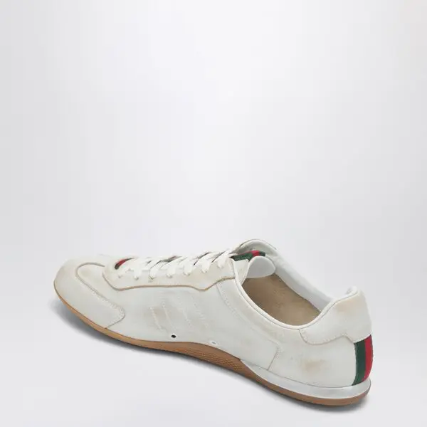 Gucci Shift Sneakers In Delave-effect Leather