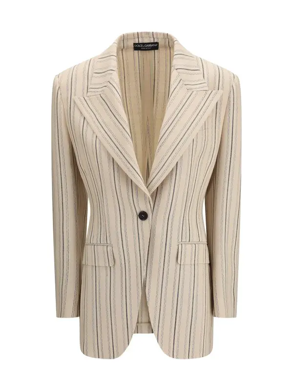 Dolce & Gabbana Single-breasted Regimental Pinstripe Jacket