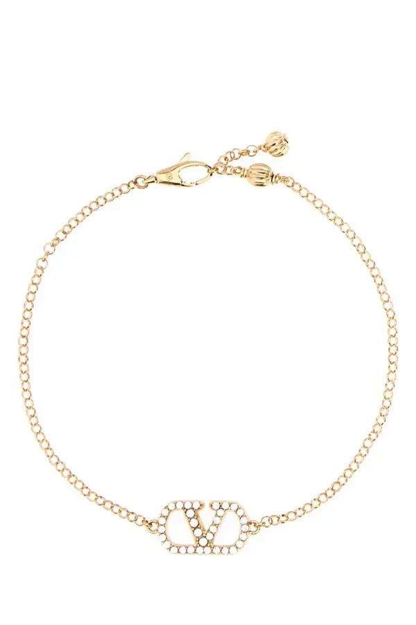 Valentino Garavani Metal Vlogo Signature Bracelet - Gold