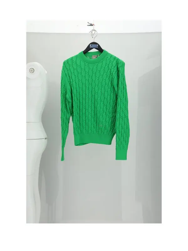Dior Intrecciato Knit Pullover - Green