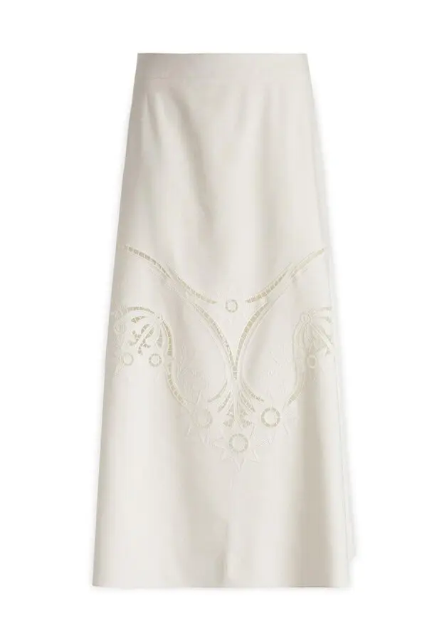 Chloé Embroidered Skirt - Multicolor