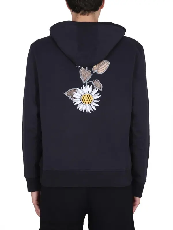 Thom Browne Sweatshirt With Embroidery - Blue