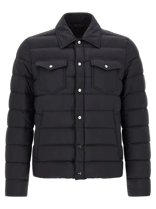 Herno La Denim Quilted Jacket - Black