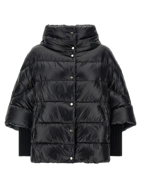 Herno Ultralight Hooded Puffer Jacket - Black