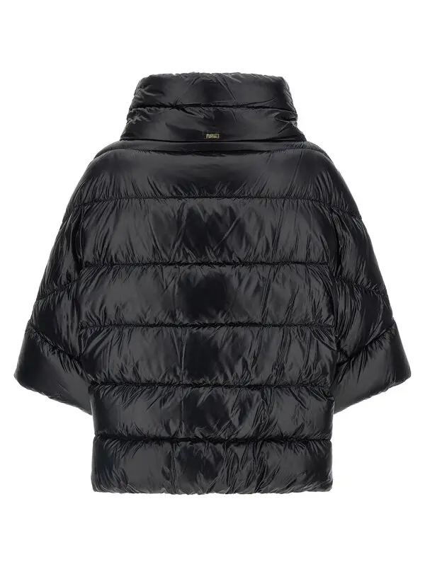 Herno Ultralight Hooded Puffer Jacket - Black