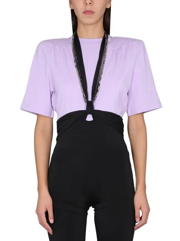 Attico Jewel T-shirt - Purple
