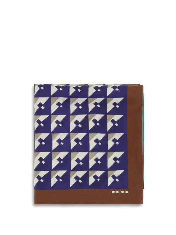Miu Miu Geometric Print Scarf