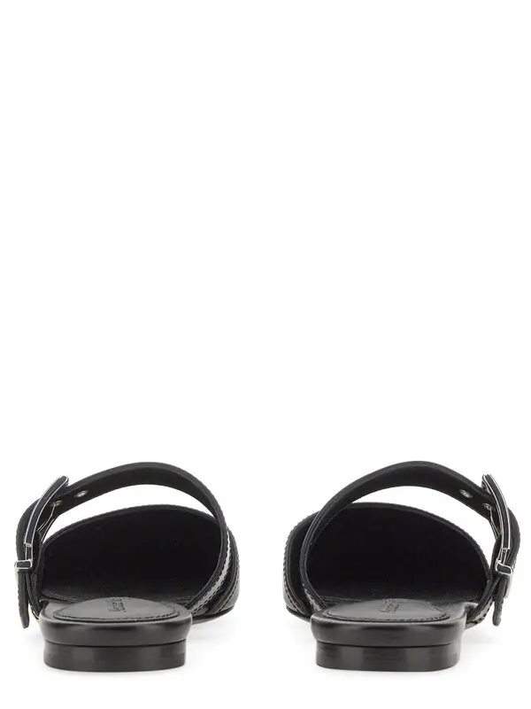 Alexander McQueen Leather Mules - Black