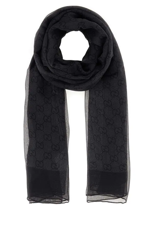 Gucci Printed Chiffon Foulard