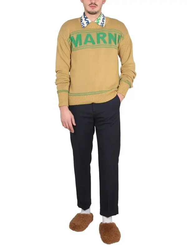Marni Knit Sweatshirt With Logo