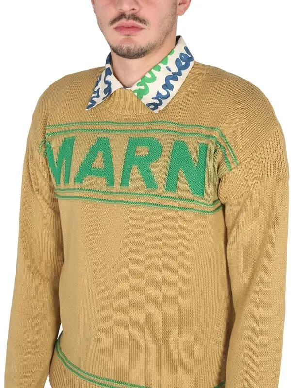 Marni Knit Sweatshirt With Logo