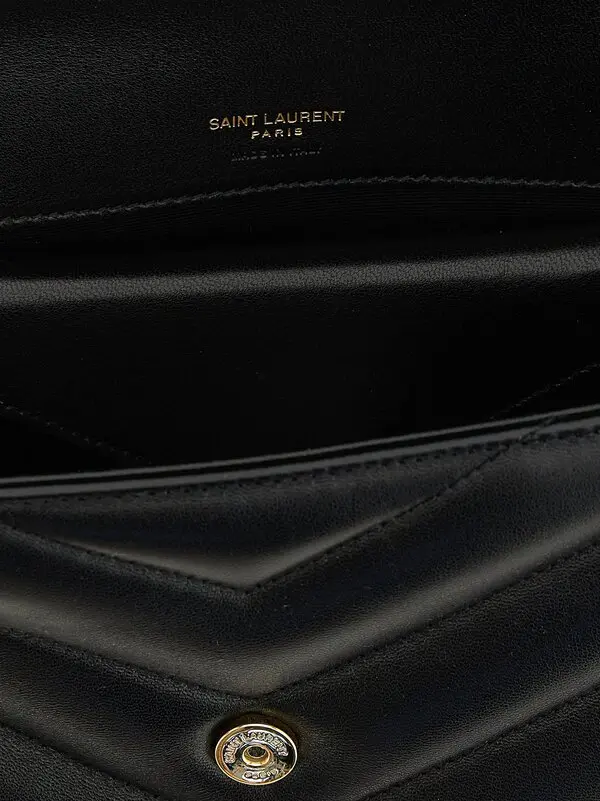 Saint Laurent Loulou' Small Shoulder Bag - Black