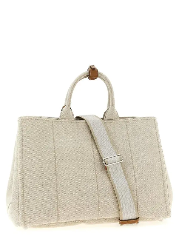 Prada Extra Large Jardinière Shopping Bag - Cream