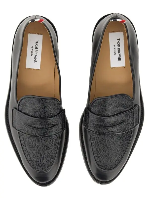 Thom Browne Varsity Penny Loafer - Black