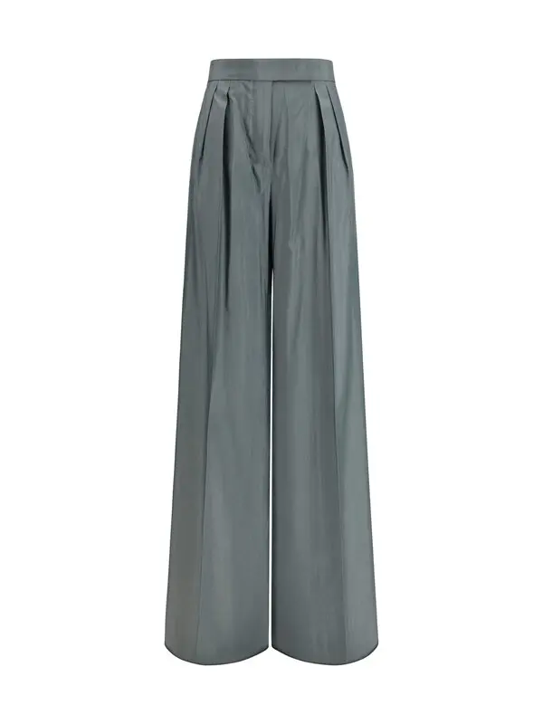 Max Mara Virgin Wool Pants - Green