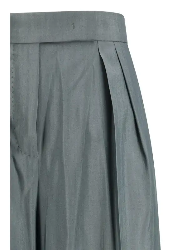 Max Mara Virgin Wool Pants - Green