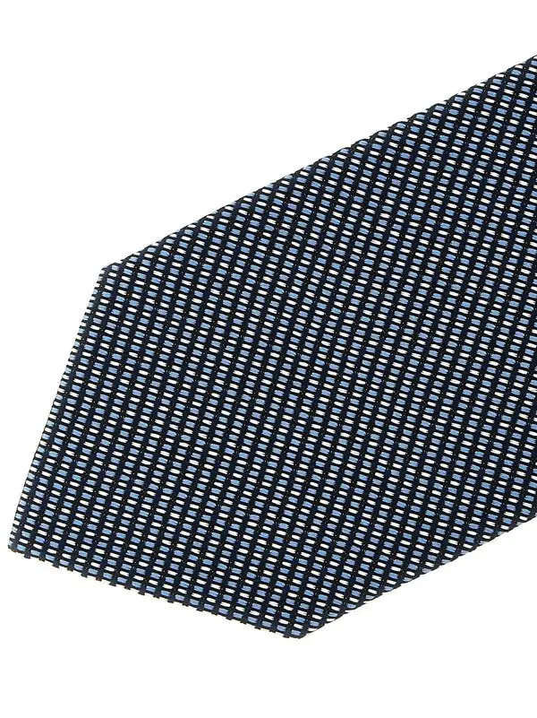 Brioni Jacquard Silk Neck Tie - Blue